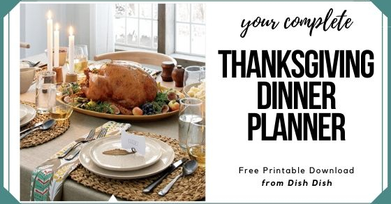 Thanksgiving Planning Tips