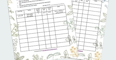 Get Growing Free Printable Seed-Starting Journal Pages