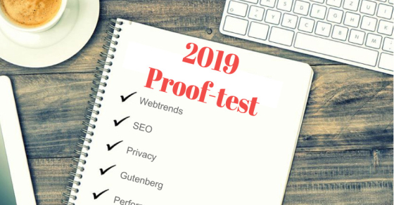 2019-Proof Test, checklist voor je website