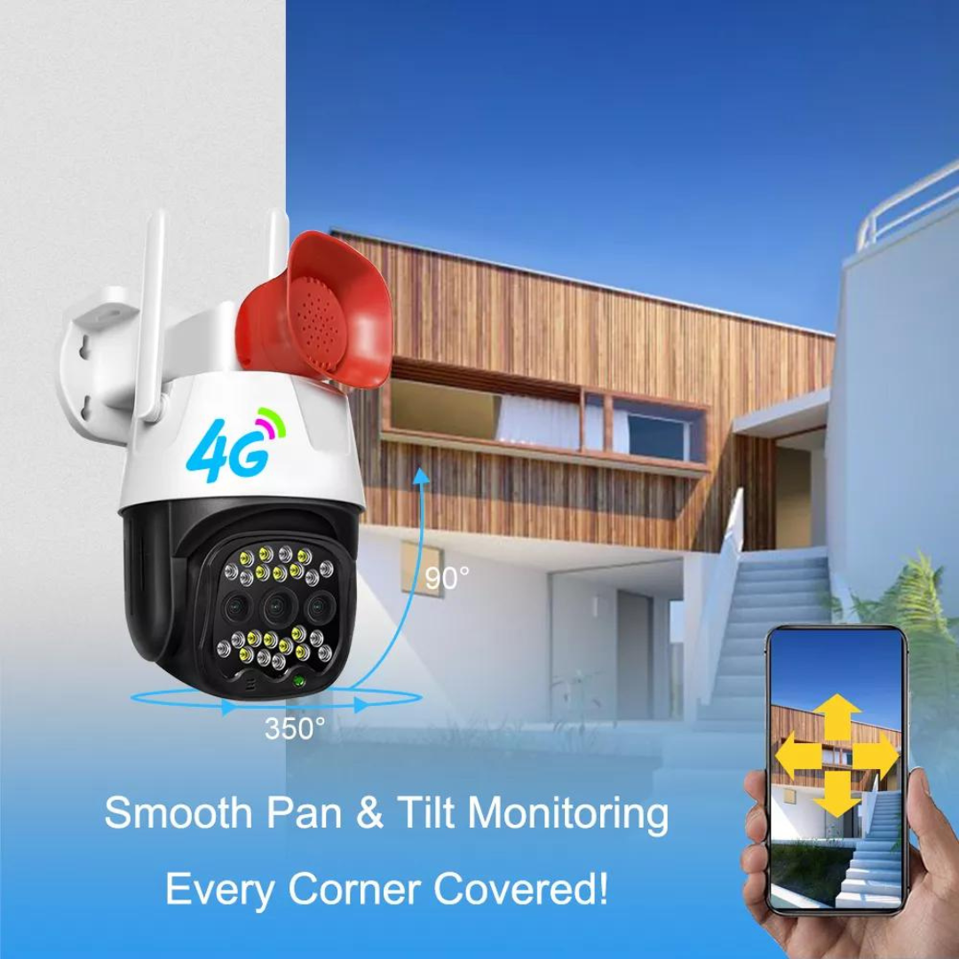 8MP ultra HD, 4G security camera with WIFI & Colorful IR night vision ...