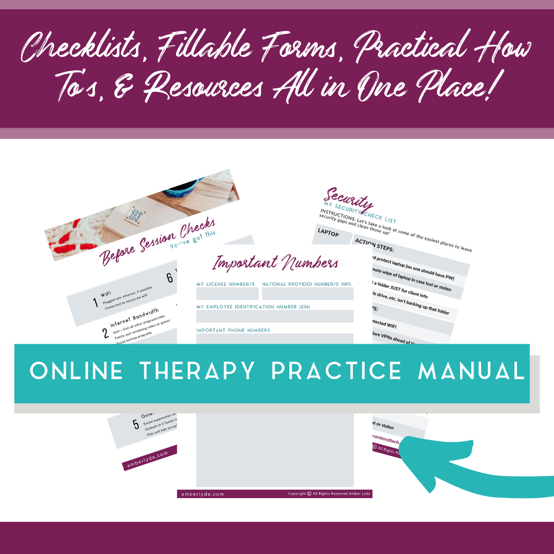 The Online Therapy Practice Manual