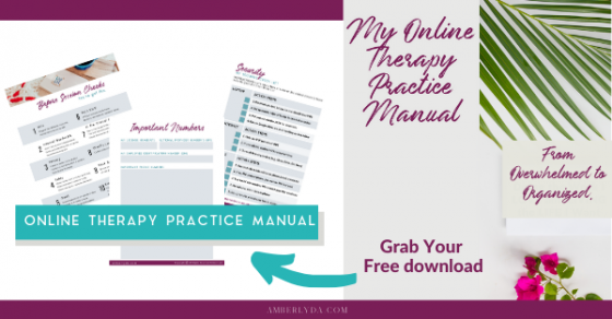 The Online Therapy Practice Manual