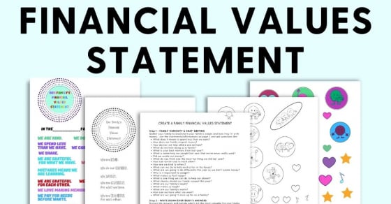 FREE FAMILY FINANCIAL VALUES STATEMENT