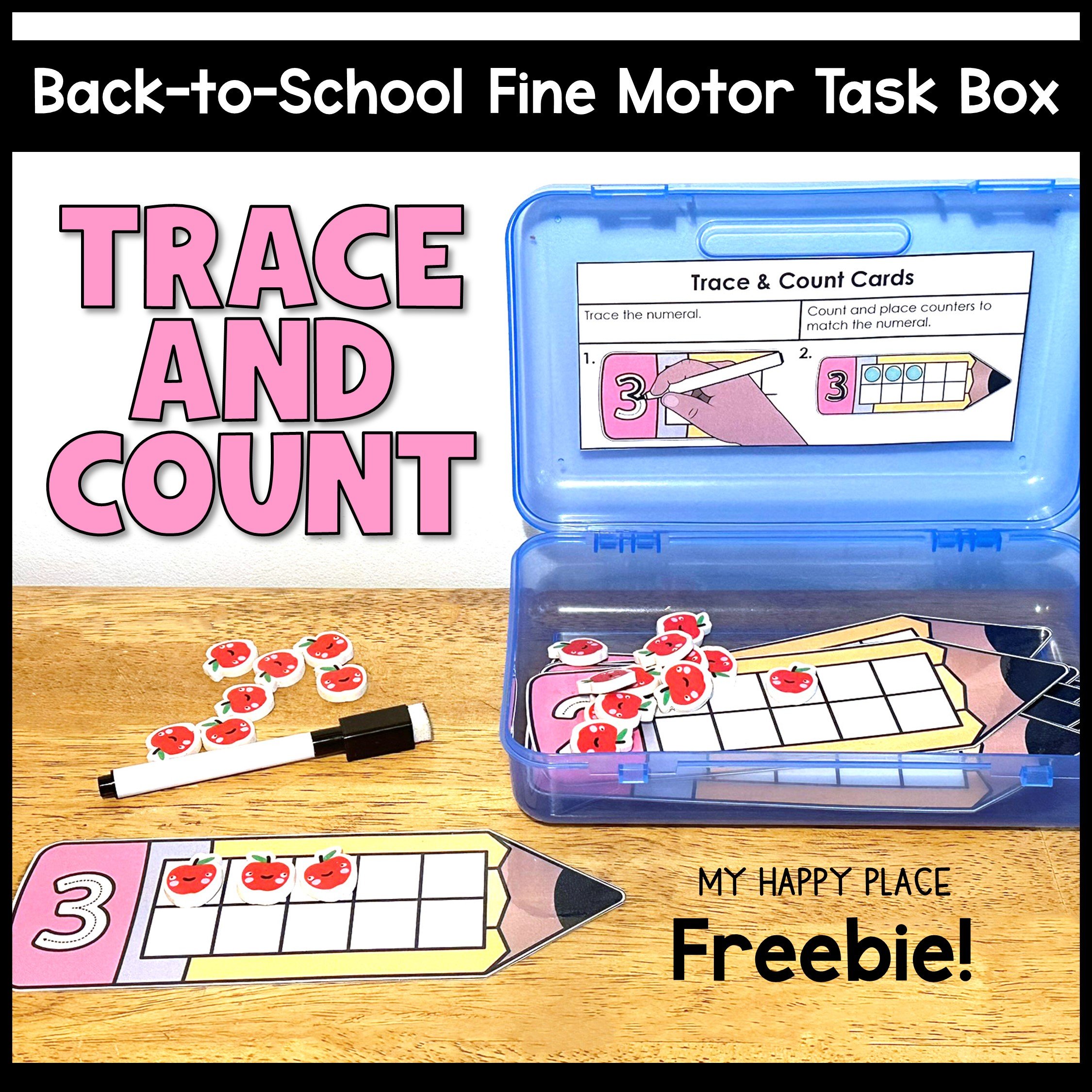 Count and Trace Fine Motor Freebie