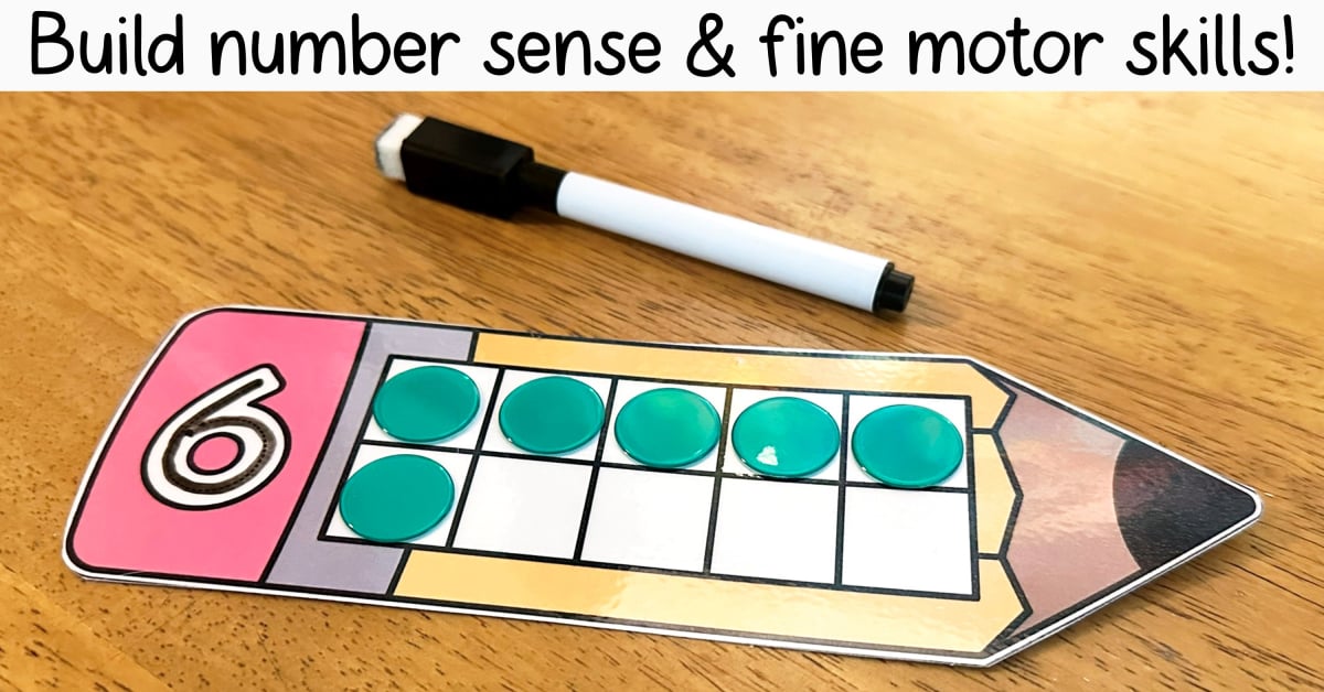 Count and Trace Fine Motor Freebie