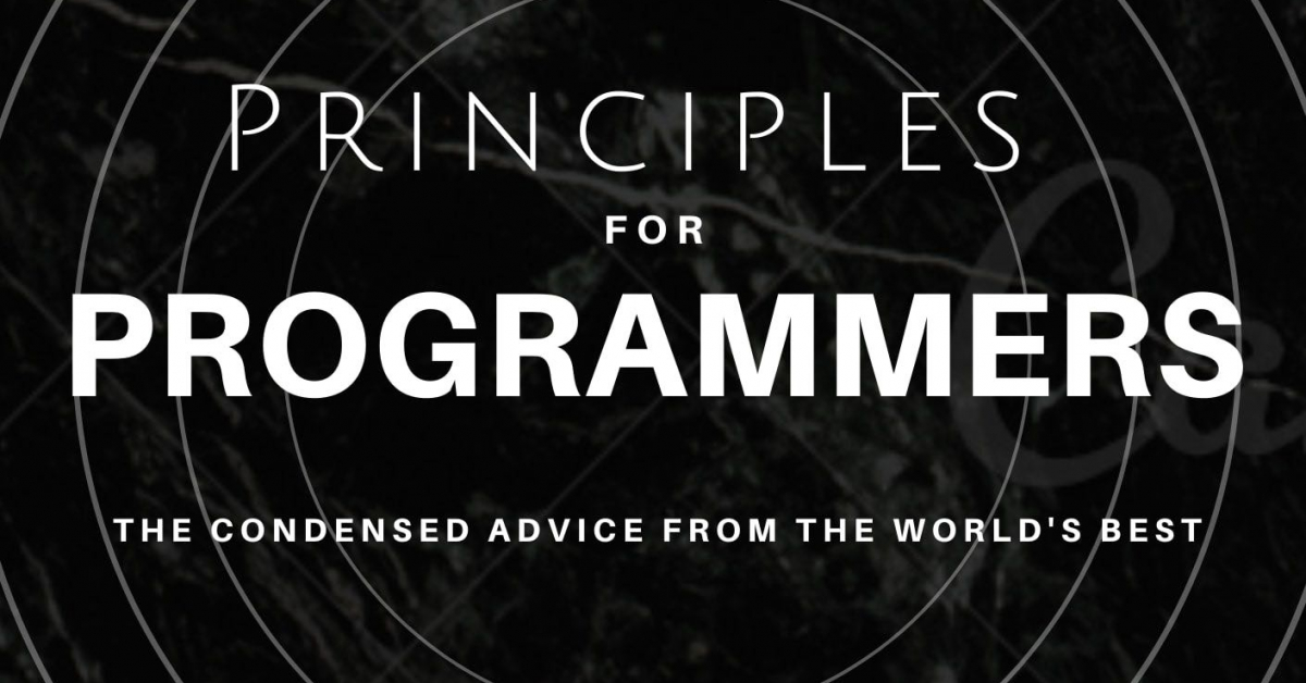 Principles For Programmers Book By Andreineagoie Of Zero To Mastery 