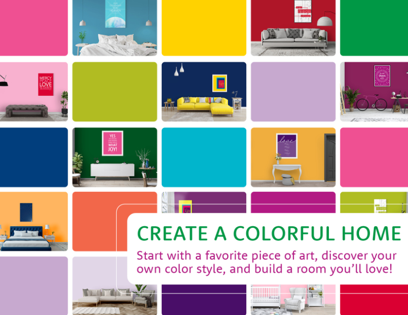Create A Colorful Home (download your free ebook!)