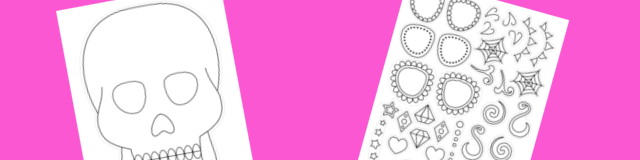 Sugar Skull Printable Template (FREE Cut and Paste Craft For Kids ...
