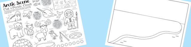 Arctic Animals Cut and Paste Craft (FREE Printable) - Crafts on Sea