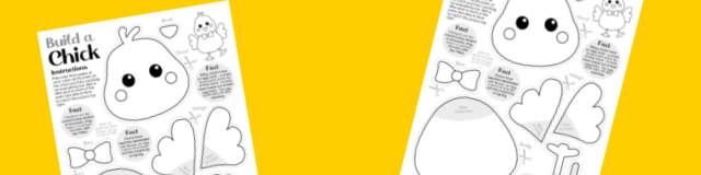 Build A Chick Craft (FREE Printable) - Crafts on Sea