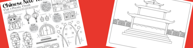 Chinese New Year Cut and Paste Craft (FREE Printable) - Crafts on Sea