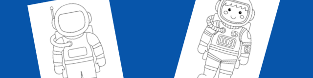 Astronaut Template (FREE Printable) - Crafts on Sea