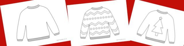 Christmas Jumper Template FREE Printable PDF Crafts On Sea
