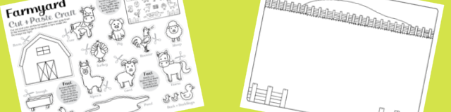 Farm Craft Printable (FREE Cut and Paste Activity) - Crafts on Sea