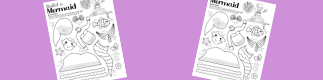 Build A Mermaid Craft (FREE Cut and Paste Printable) - Crafts on Sea