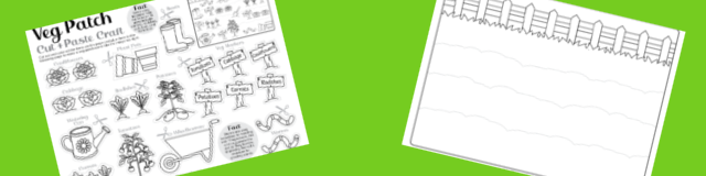 Gardening Craft (FREE Cut and Paste Vegetable Patch Activity) - Crafts ...