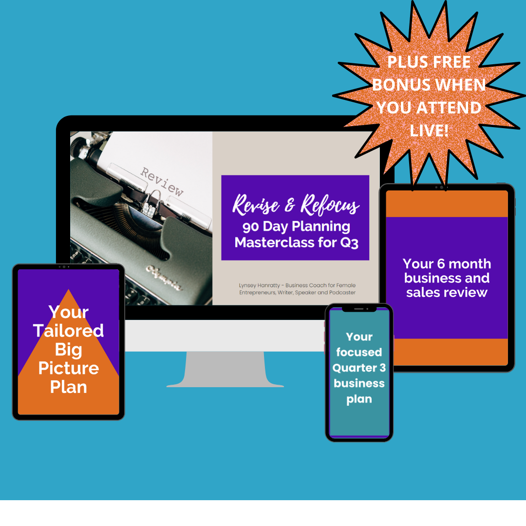 Join The Revise and Refocus Masterclass for female entrepreneurs and get your Quarter 3 and big ...