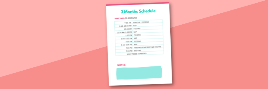 Sample 3 Month Old Sleep Schedule + Tips - The Postpartum Party