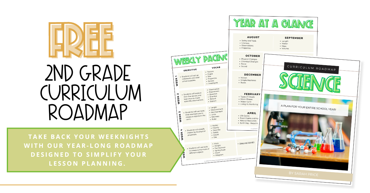 Free 2nd Grade Science Curriculum Roadmap