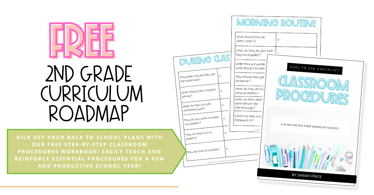 Free classroom procedures workbook