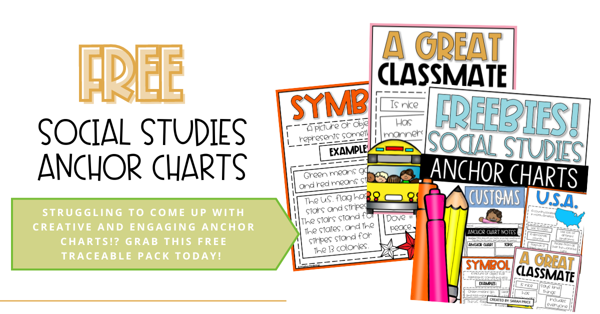 Free Social Studies Anchor Charts for 2nd Grade