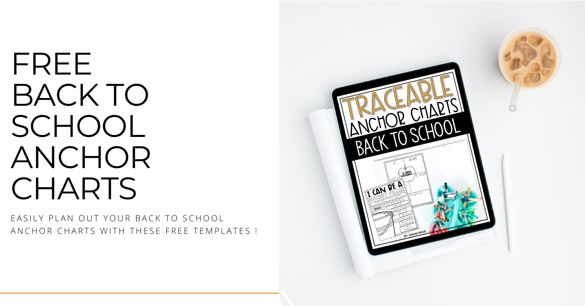 Free Classroom Back to School Anchor Charts