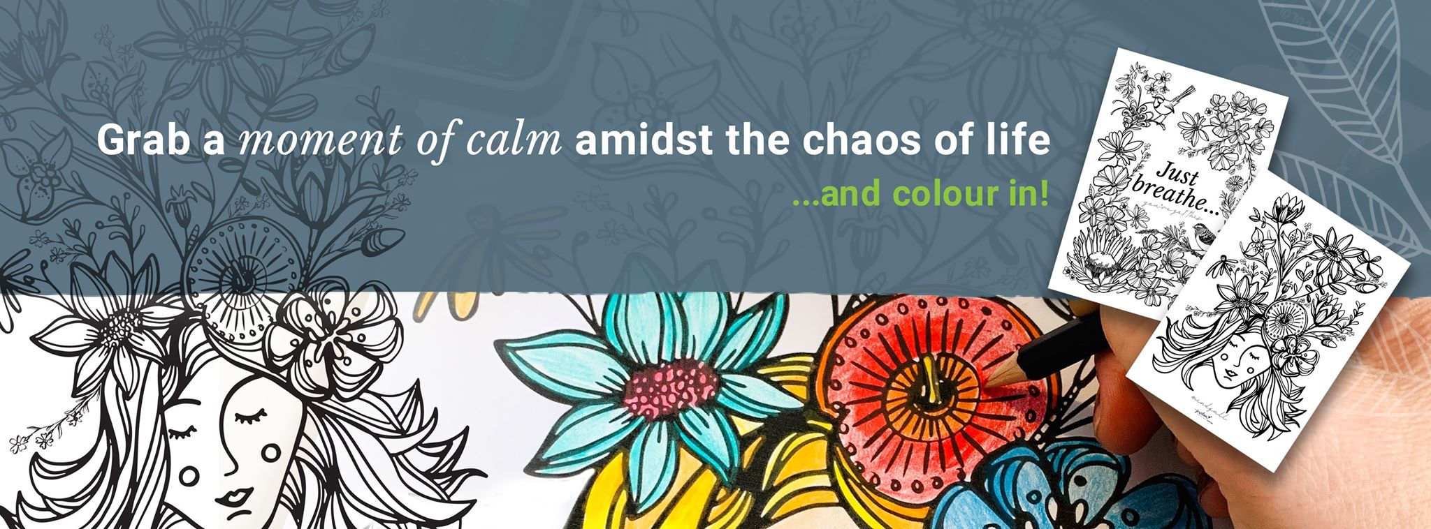 Enjoy some quiet time colouring in