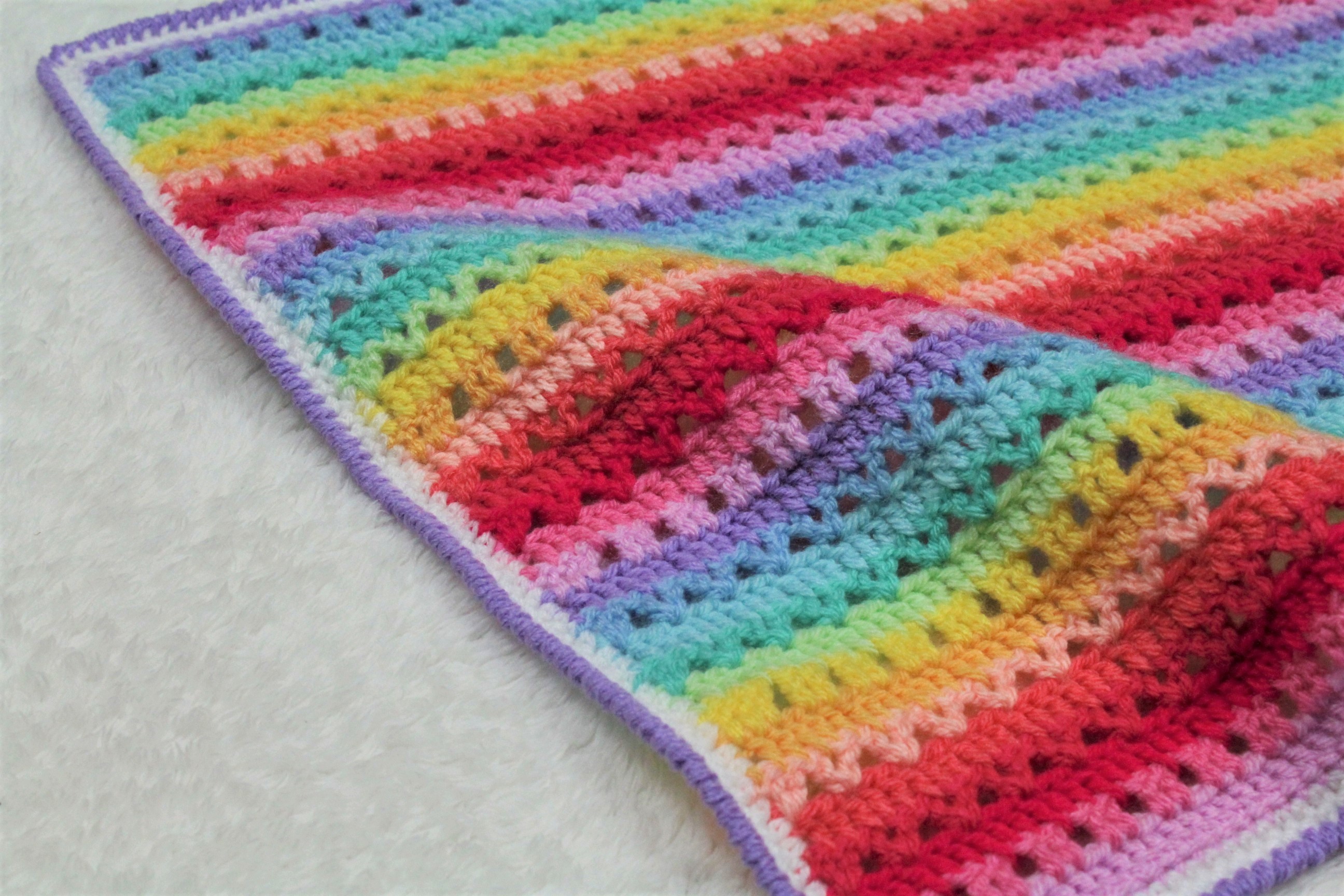 Brianna Sideways Shawl - Free Crochet Pattern - Truly Crochet