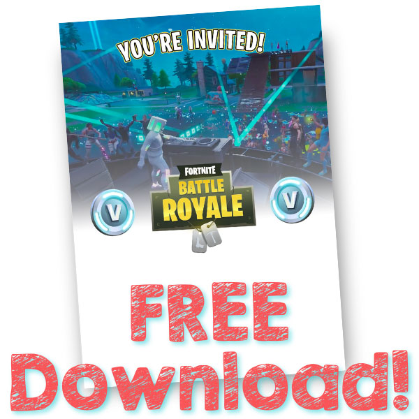 17 Printable Fortnite Invitations for Birthdays and More (+ a FREE One!)