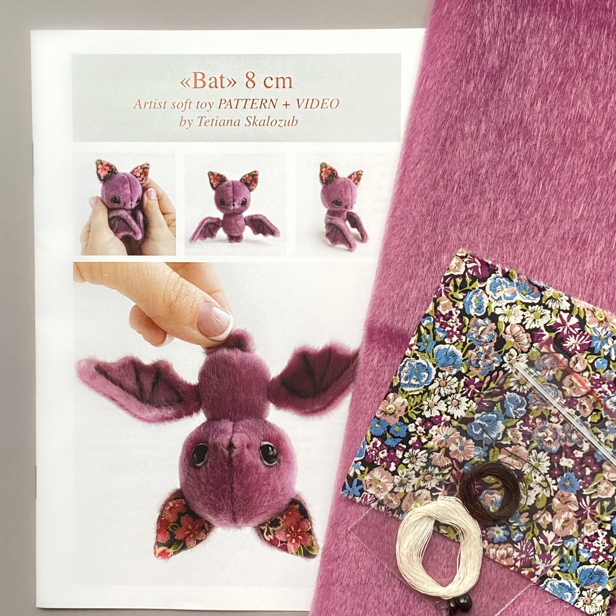 How to create artist stuffed toys for beginners. Make a bat with your ...