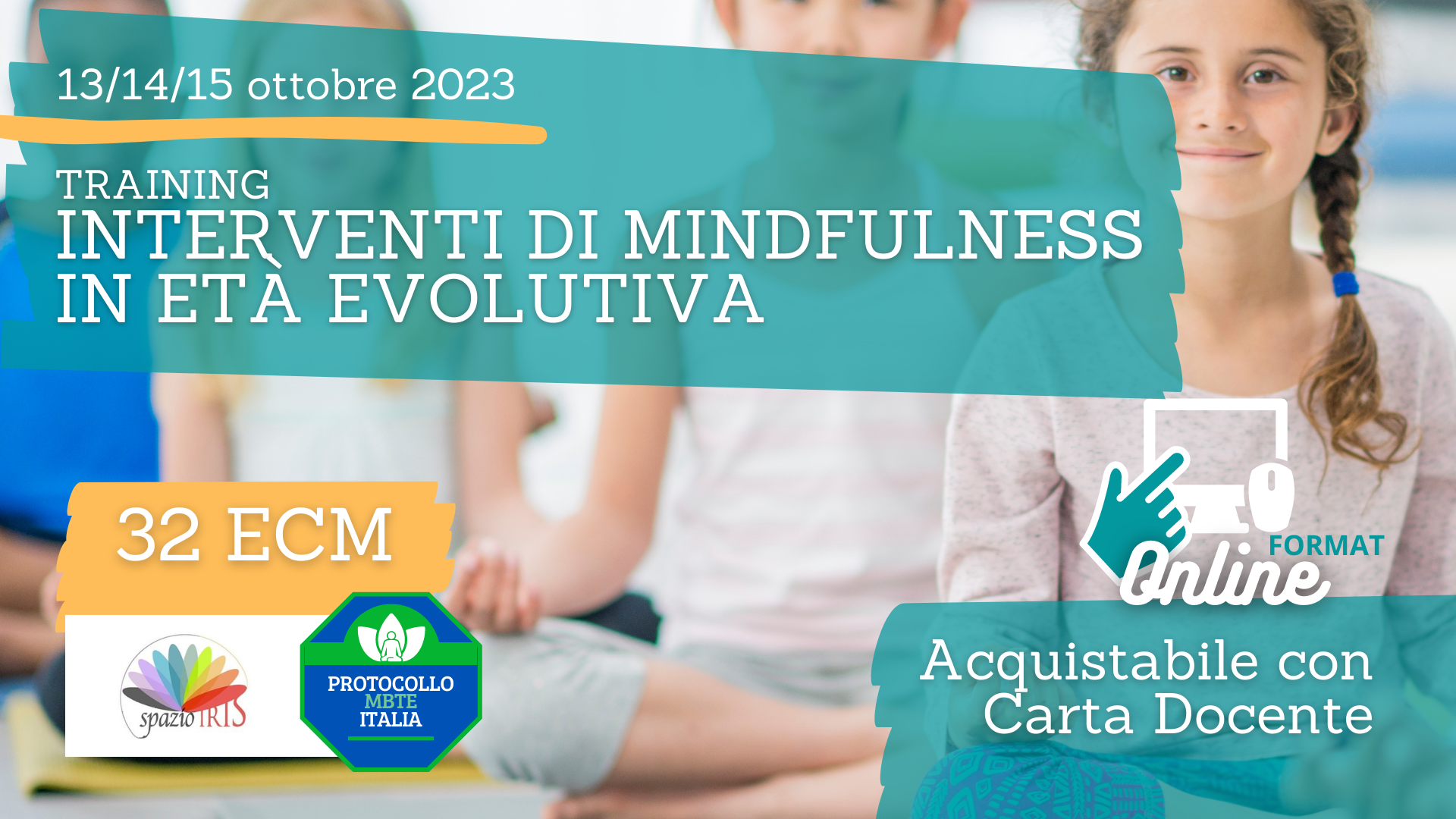 Mindfulness in età evolutiva dal 13 ottobre – FormazionAle