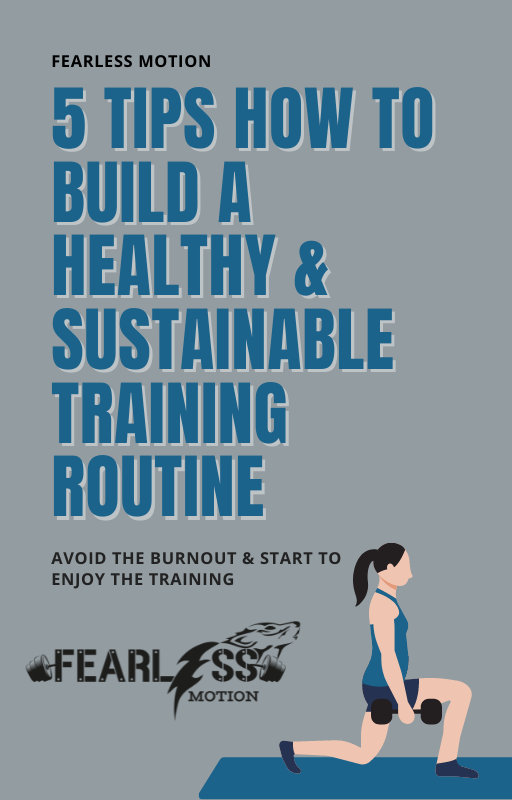 Free ebook 5 tips how to build a healthy & sustainable training routine