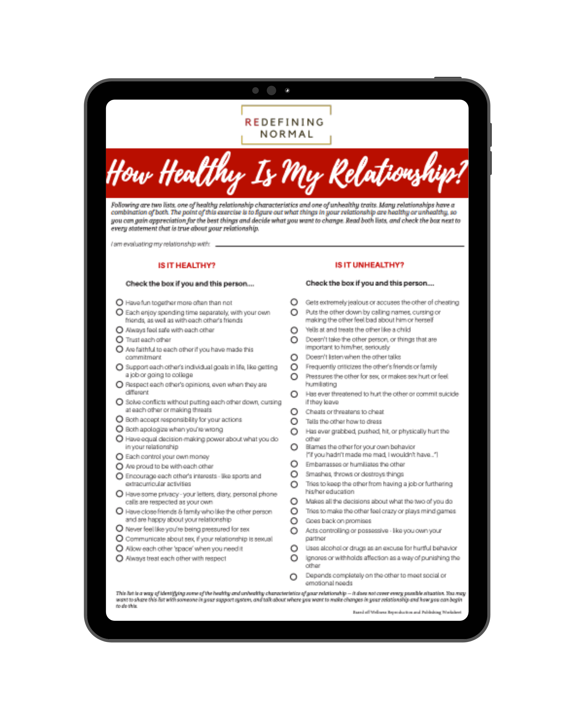 Want to know if your relationship is healthy or not?