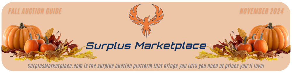 Surplus Marketplace Auction Calendar and Highlights