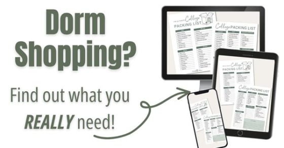 The Ultimate College Dorm Room Packing List