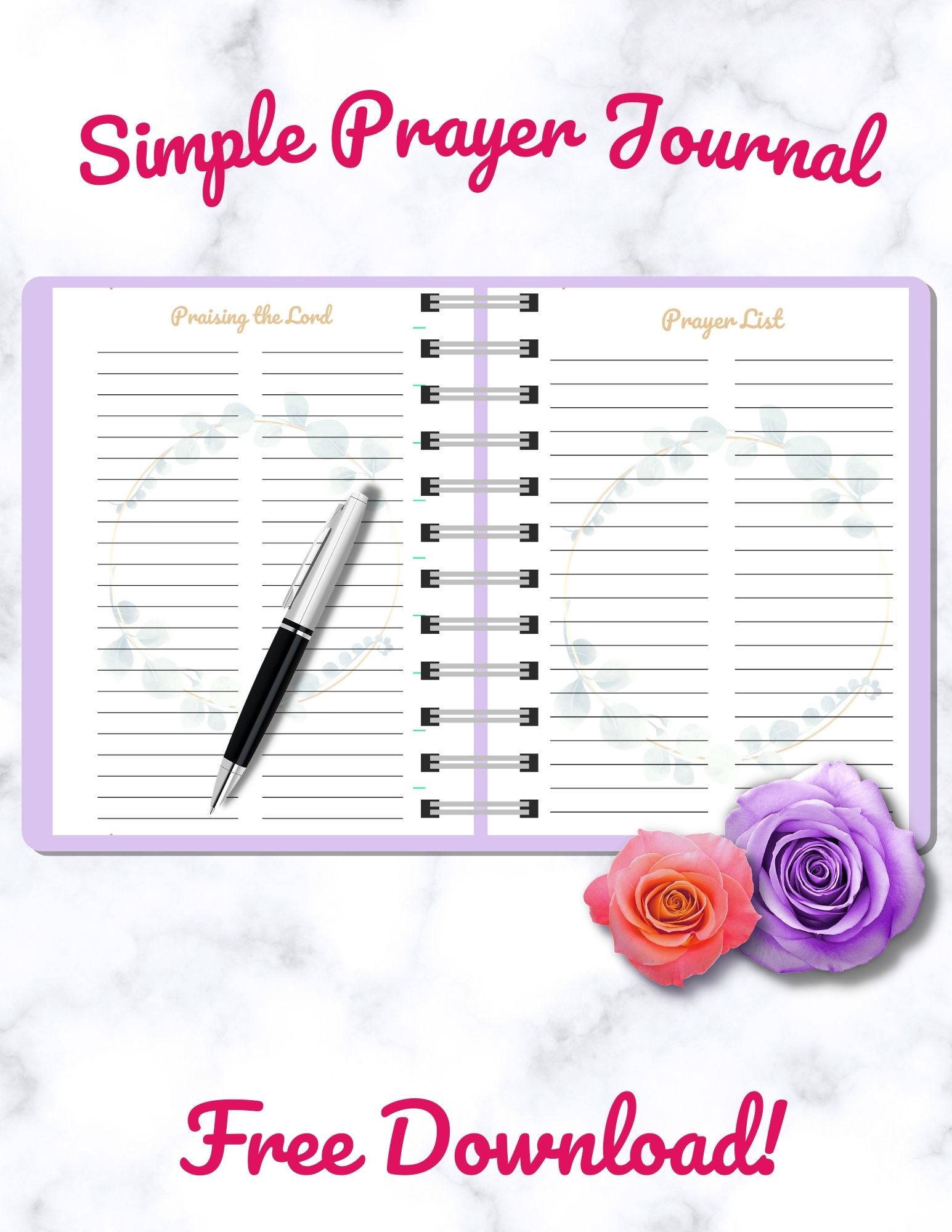 Free Simple Prayer Journal