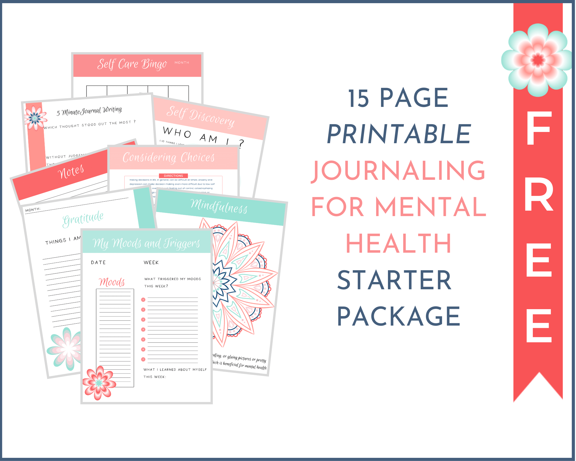 Journaling For Mental Health Free Journaling Pages