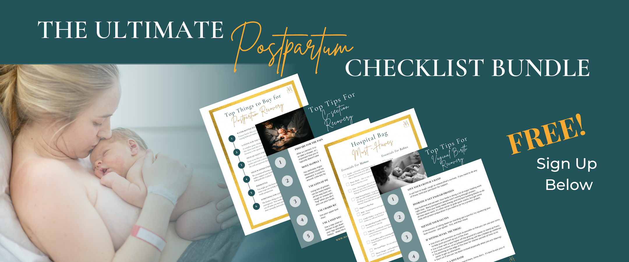 Ultimate Postpartum Checklist Bundle ⋆ Nurturance Health