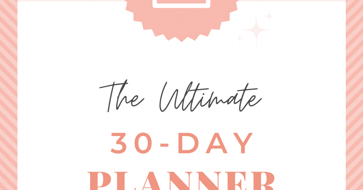30 day planner