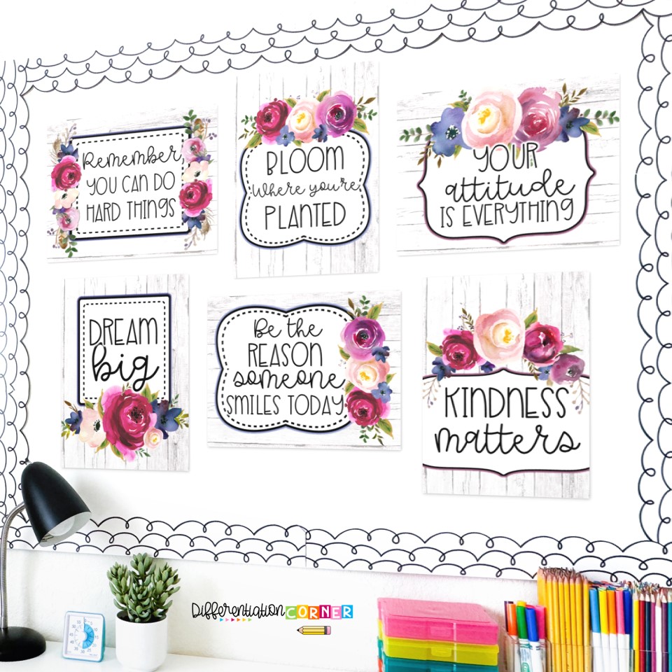 Free Farmhouse Classroom Decor