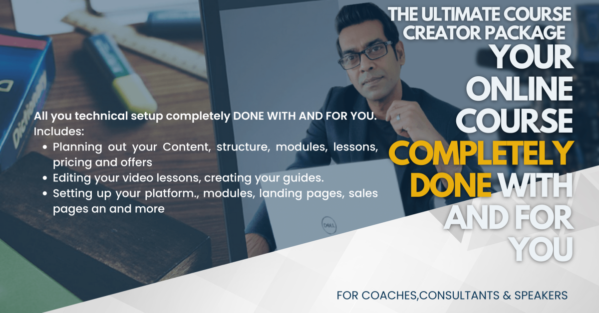 Complete Done for you Package Course Creators Ultimate 2022 Offer