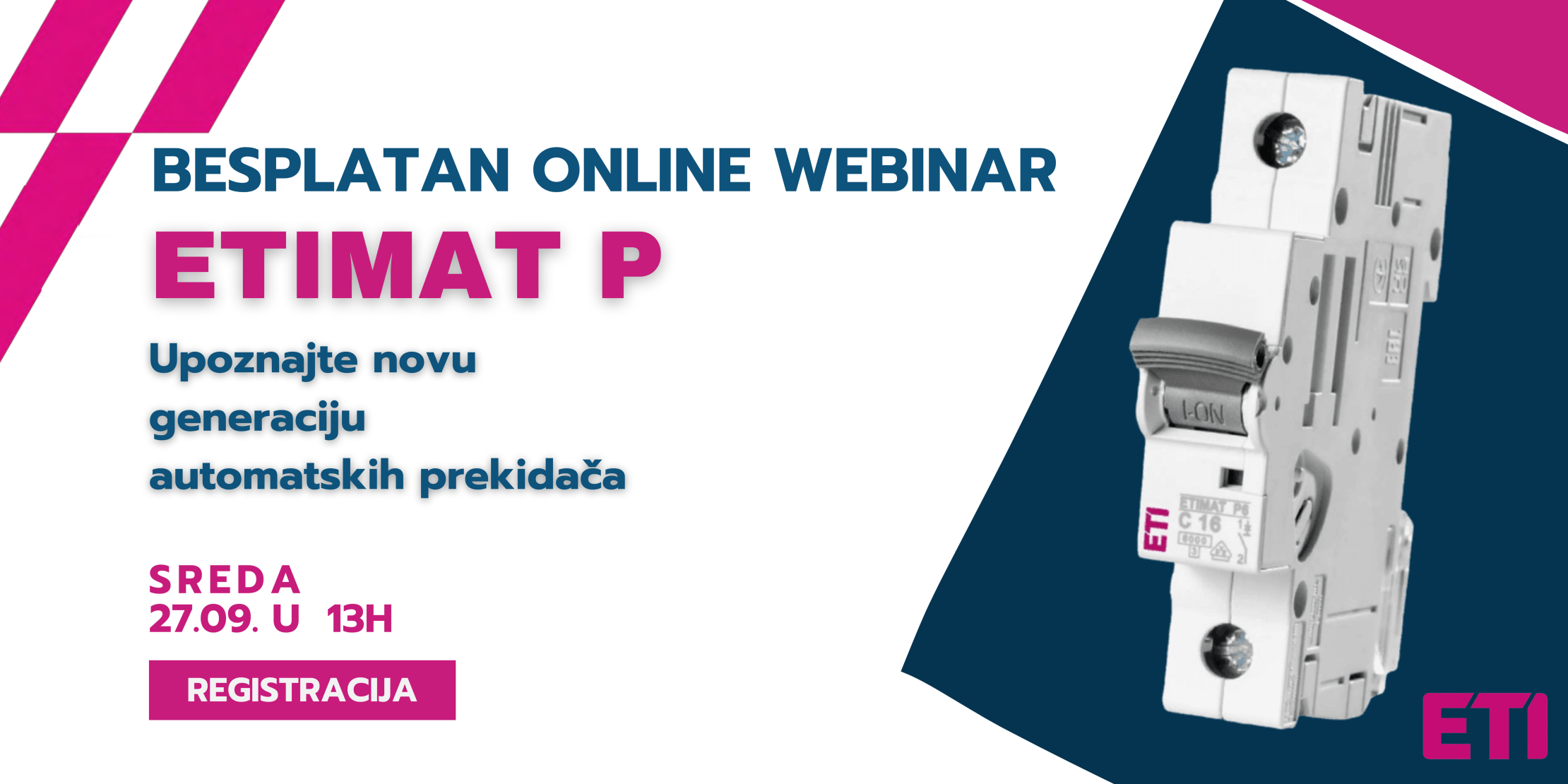 Besplatan on line webinar- ETIMAT P: Nova generacija automatskih prekidača