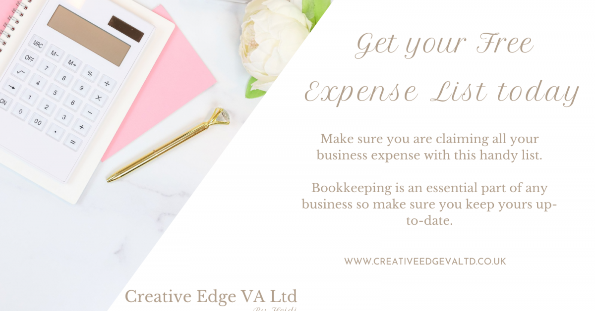 Get your FREE Business Expense Checklist List here