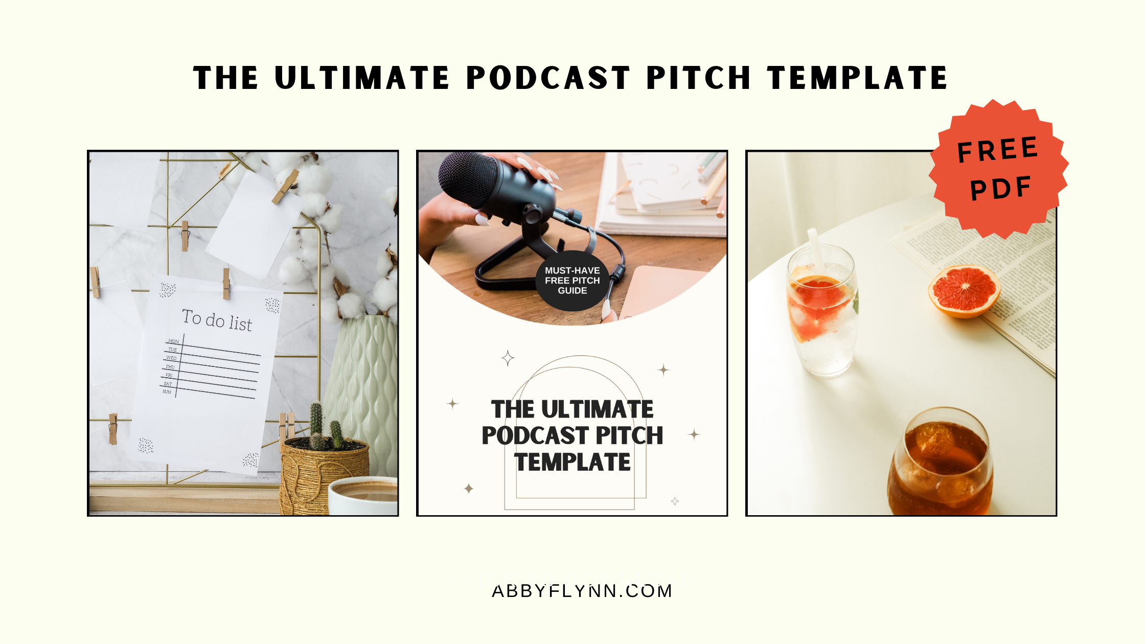How to Pitch Your Podcast (Free Pitch Template PDF!) - Abby Flynn