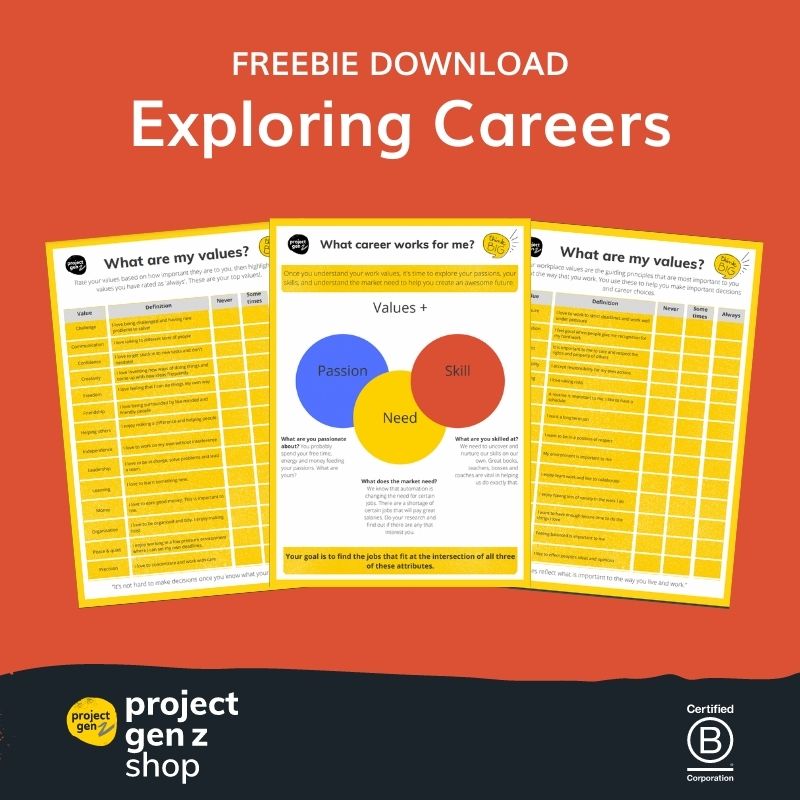 Freebie Exploring Careers worksheets