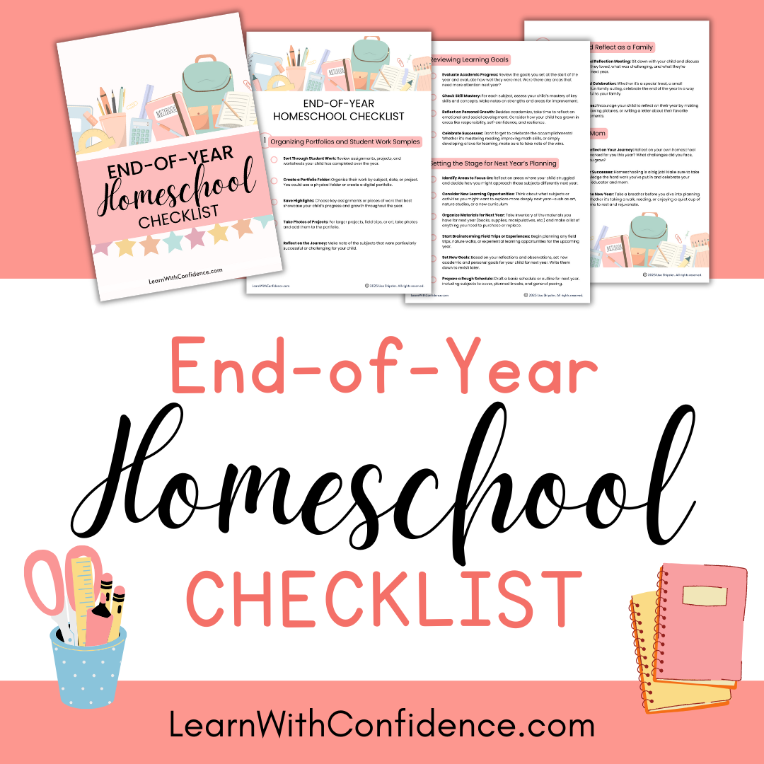End of Year Homeschool Checklist