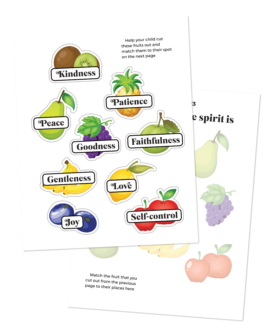 Fruit Of The Spirit Free Printable And Activity Guide