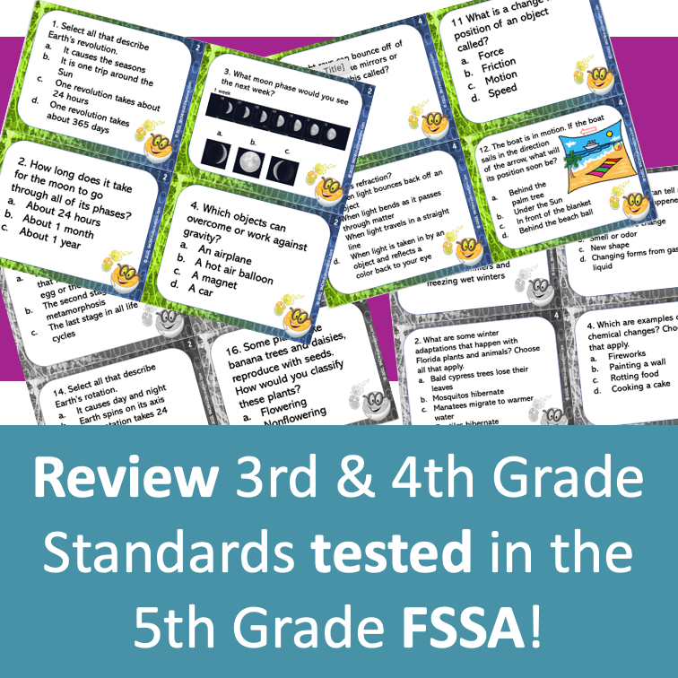 Florida 5th Grade Science FSSA Review Game