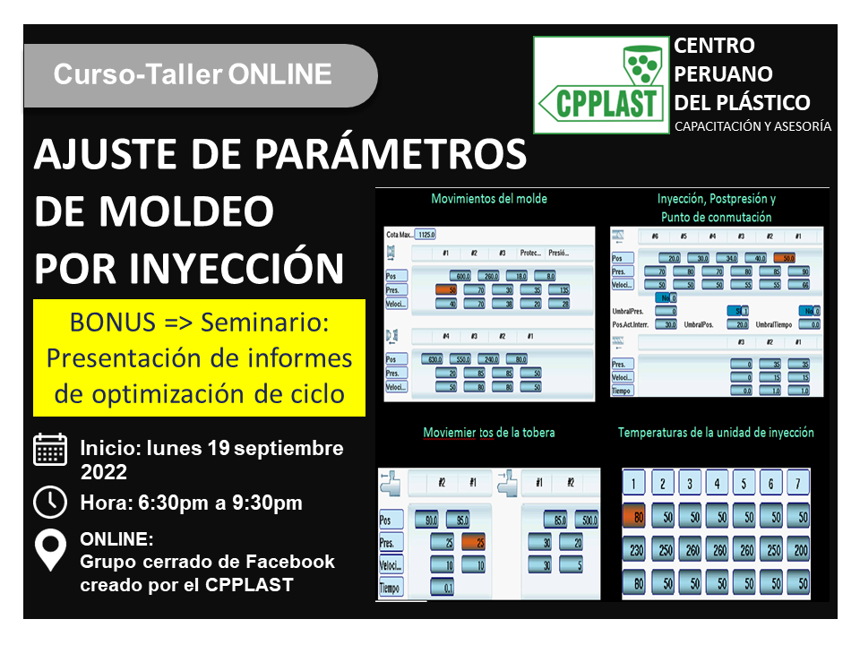 Curso de Ajuste de Parámetros de Moldeo por Inyección Sep2022