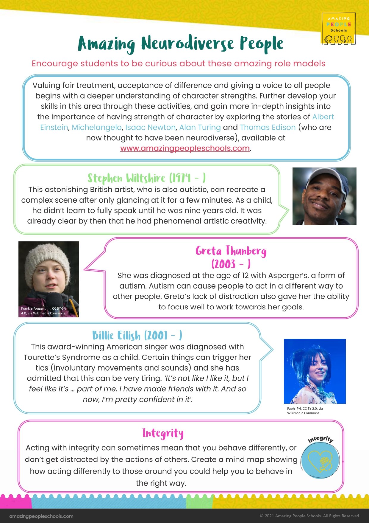 Neurodiversity Celebration Week - Amazing Neurodiverse People
